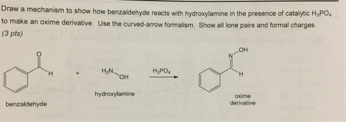 Solved Draw a mechanism to show how benzaldehyde reacts with | Chegg.com