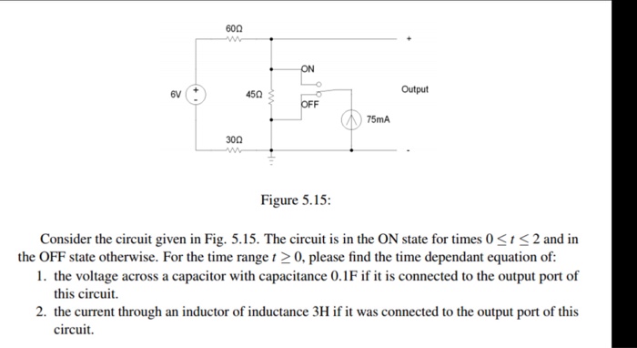 Solved Consider the circuit given in Fig. 5.15. The | Chegg.com