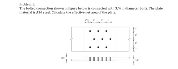Solved The bolted connection shown in figure below is | Chegg.com