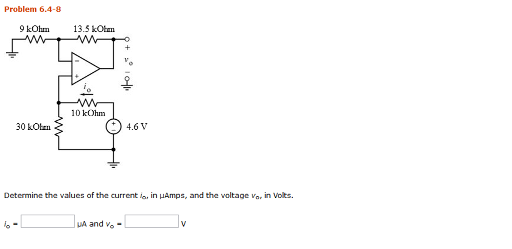Solved Determine the values of the current I_o, in mu Amps, | Chegg.com