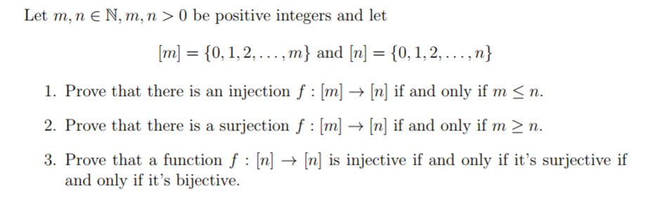 Solved Let m, n elementof N, m, n > 0 be positive integers | Chegg.com