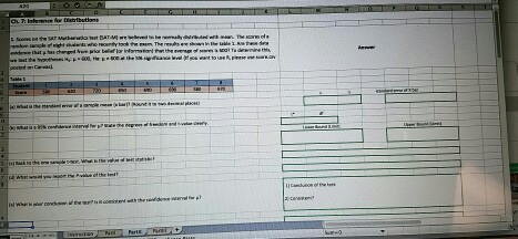 Solved Scores on the SAT Mathematics test (SAT-M) are | Chegg.com