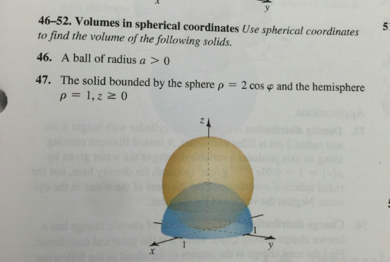 Solved PROBLEM 47. Use spherical coordinates to find the | Chegg.com