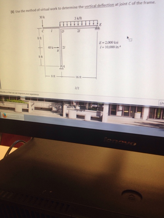 Solved Use the method of virtual work to determine the | Chegg.com