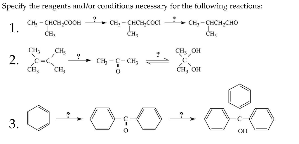 Solved Specify the reagents and/or conditions necessary for | Chegg.com