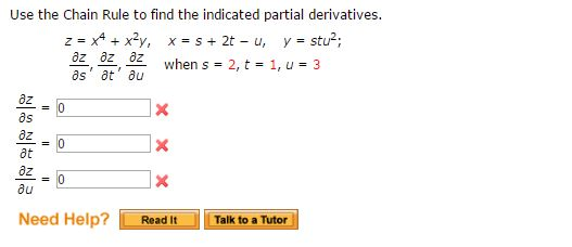 Solved: Use The Chain Rule To Find The Indicated Partial D... | Chegg.com