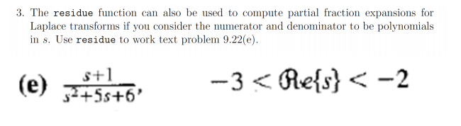 Solved The residue function can also be used to compute | Chegg.com