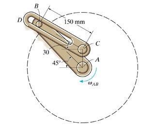 Solved The two-link mechanism serves to amplify angular | Chegg.com