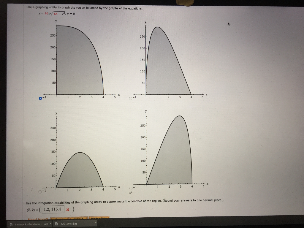 Solved Use a graphing utility to graph the region bounded by | Chegg.com