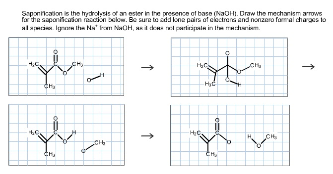 Solved Saponification is the hydrolysis of an ester in the | Chegg.com