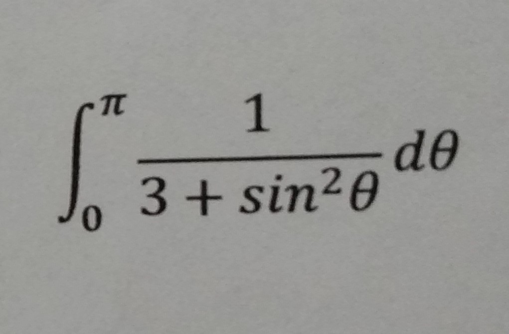 Solved Evaluate integral^pi_0 1/3 +sin^2 theta d theta | Chegg.com