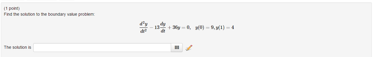 Solved Find the solution to the boundary value problem: d^2 | Chegg.com