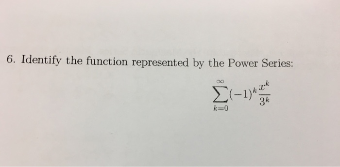 Solved Identify the function represented by the Power | Chegg.com