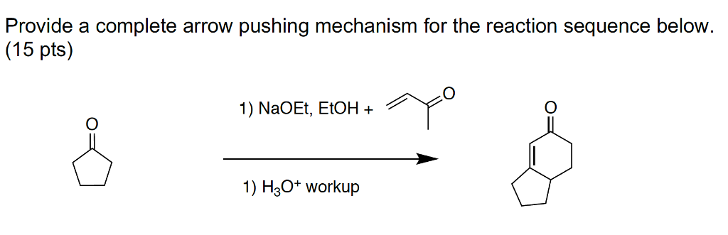 Solved Provide a complete arrow pushing mechanism for the | Chegg.com