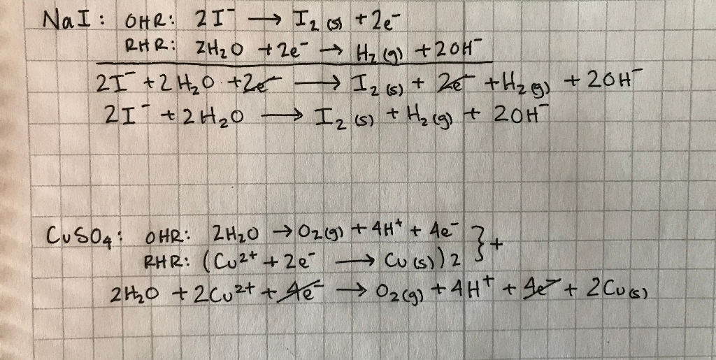 Solved This is an example of an Overall redox reaction from | Chegg.com