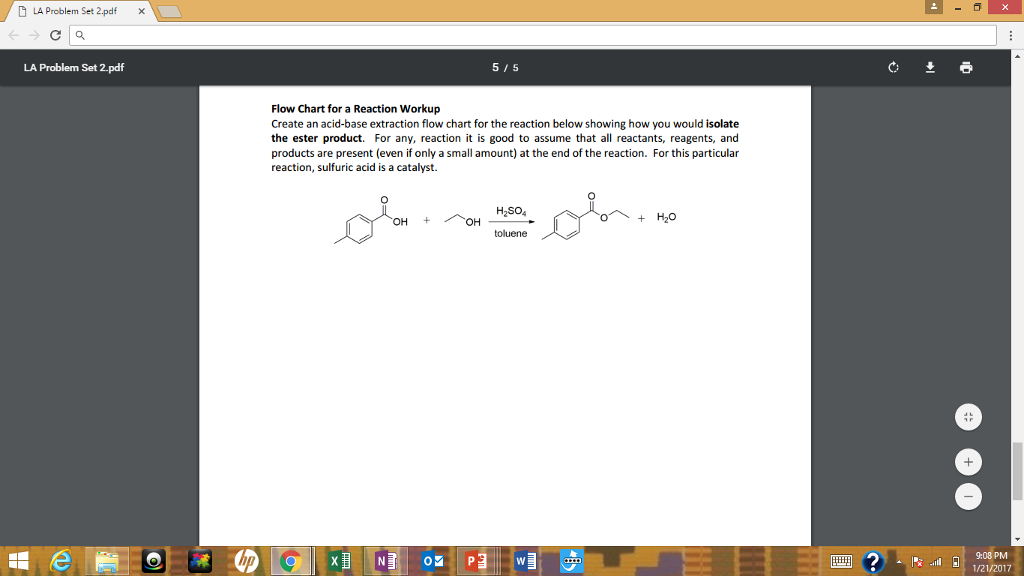Solved Flow Chart for a Reaction Workup Create an acid-base | Chegg.com