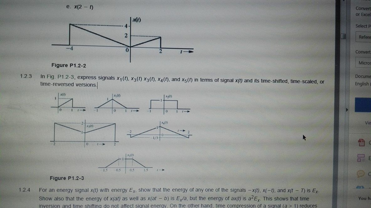 Solved express signals x1(t), x3(t) x3(t), x4(t), and x5(t) | Chegg.com