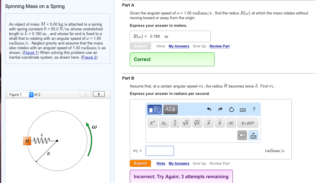 Solved An object of mass M = 5.00 kg is attached to a spring | Chegg.com