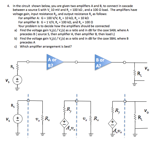 Solved In the circuit shown below, you are given two | Chegg.com