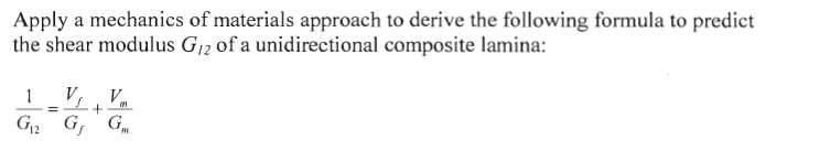 Solved Apply a mechanics of materials approach to derive the | Chegg.com