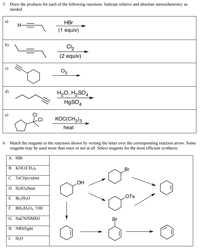 Solved Draw the products for each of the following | Chegg.com