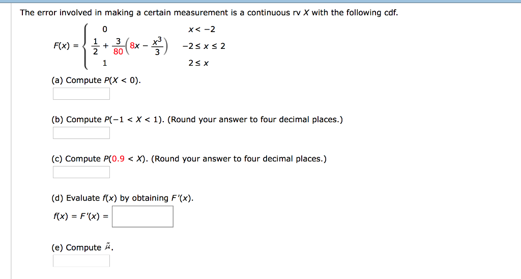 Solved The error involved in making a certain measurement is | Chegg.com