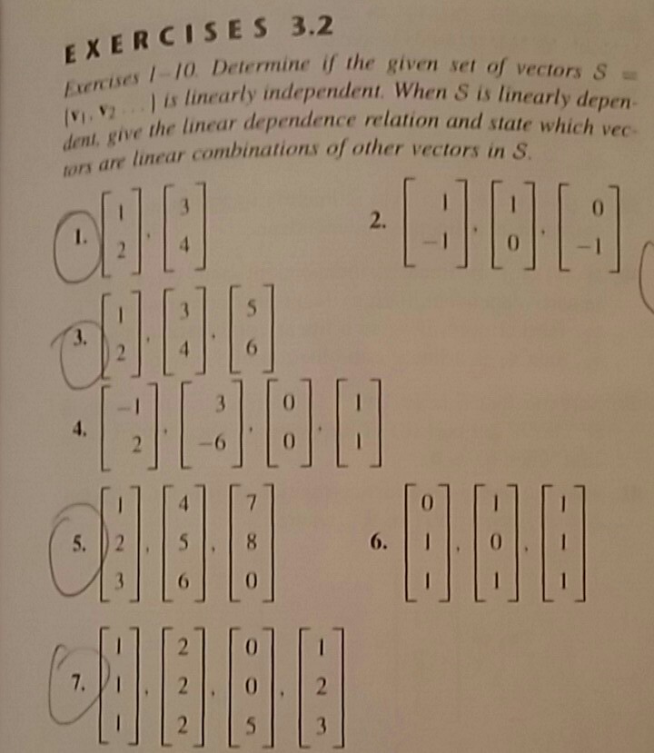 Solved Determine If The Given Set Of Vectors S [v 1