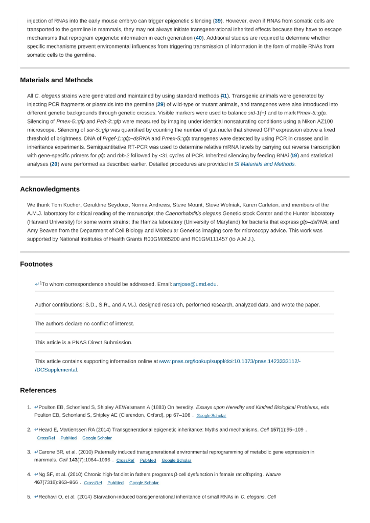 Solved PNAS Proceedings of the National Academy of Sciences | Chegg.com