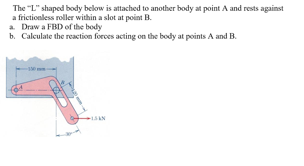 Solved Draw the free body diagram of the body and calculate | Chegg.com