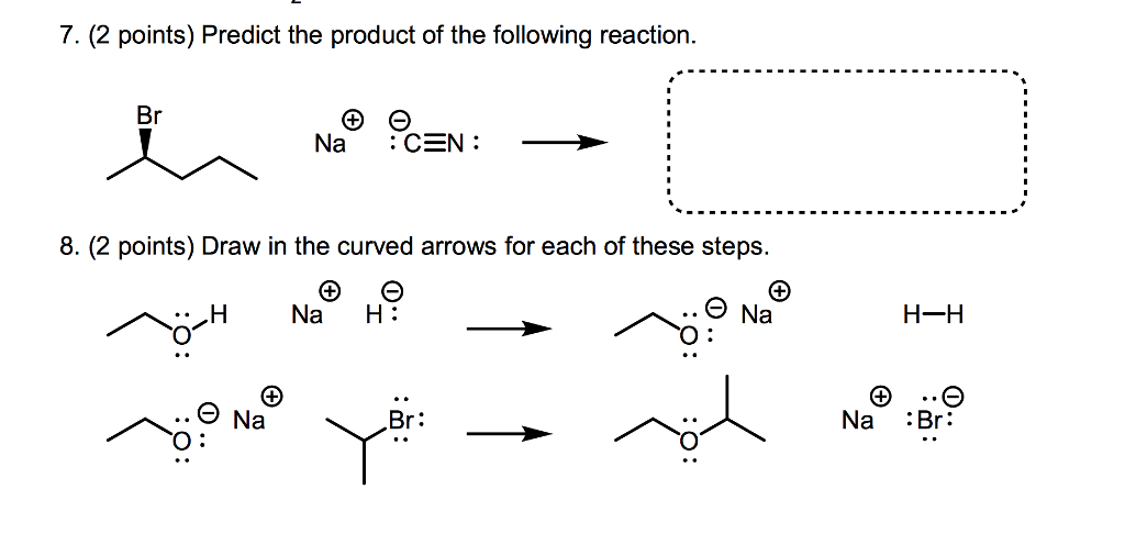 Solved 7. (2 points) Predict the product of the following | Chegg.com