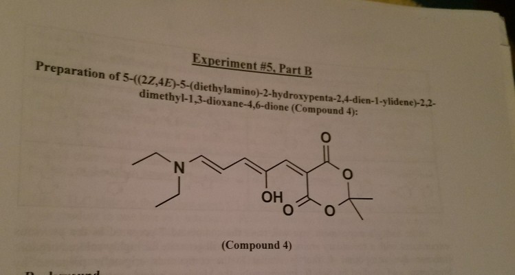 Solved Experiment #5, Part B Preparatio nta- | Chegg.com