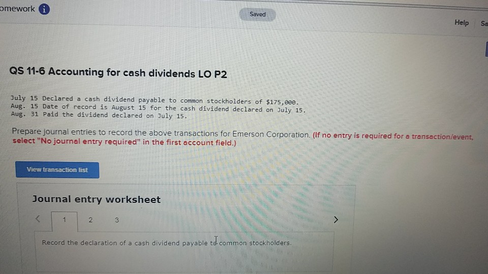 Solved omework Saved Help Sa QS 11-6 Accounting for cash | Chegg.com Solved omework Saved Help Sa QS 11-6 Accounting for cash | Chegg.com