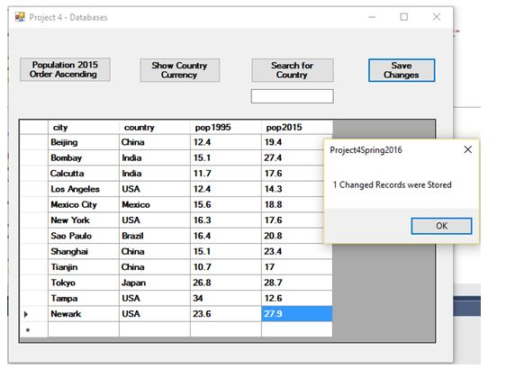 Solved The database MEGACITIES.MDB (attached in the email | Chegg.com