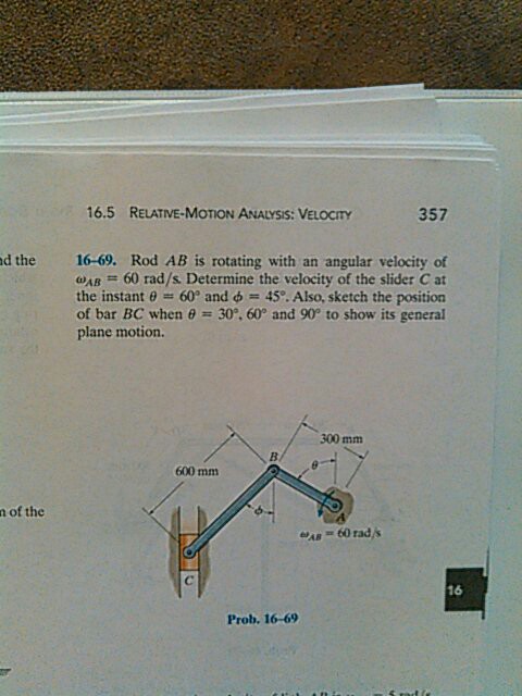 Solved Rod AB is rotating with an angular velocity of | Chegg.com