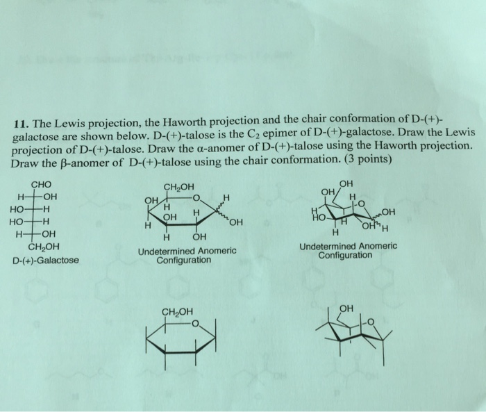 Solved The Lewis projection, the Haworth projection and the | Chegg.com
