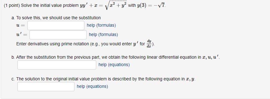 Solved Solve the initial value problem yy' + = squareroot | Chegg.com