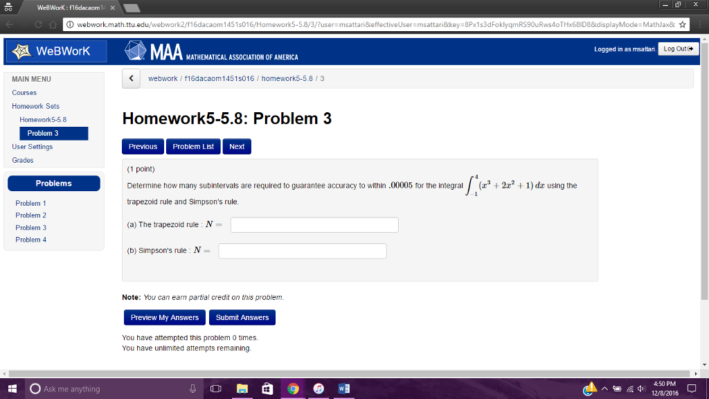 Determine how many subintervals are required to | Chegg.com