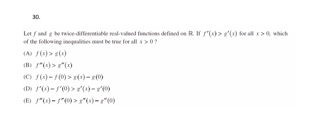 Solved 29 Let f be a continuous real-valued function defined | Chegg.com