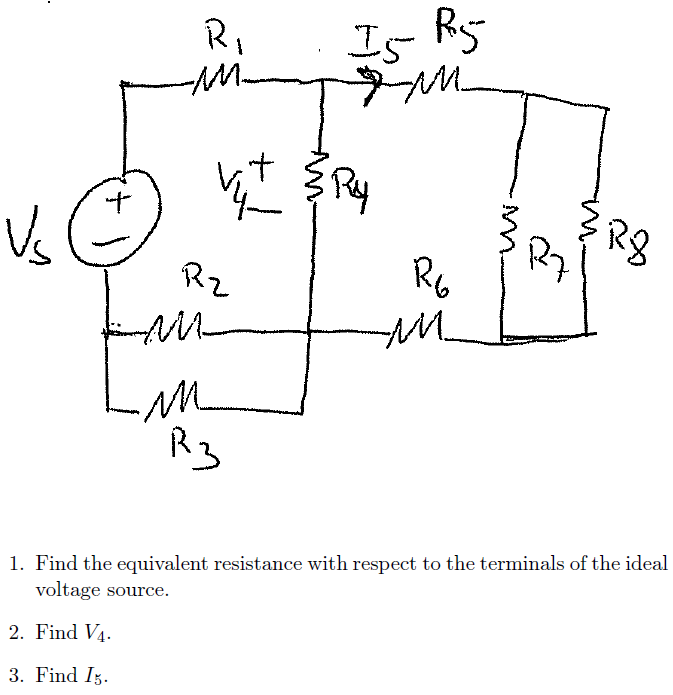 Solved Find the equivalent resistance with respect to the | Chegg.com