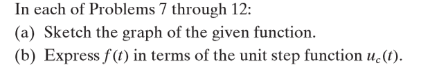 Solved In each of Problems 7 through 12: (a) Sketch the | Chegg.com