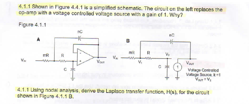 Solved Shown in Figure 4.4.1 is a simplified schematic. The | Chegg.com