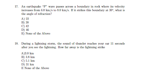 Solved An earthquake "P" wave passes across a boundary in | Chegg.com