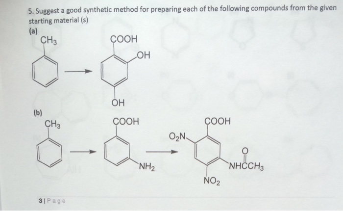Solved Suggest a good synthetic method for preparing each of | Chegg.com