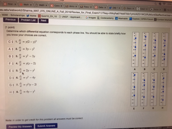 Solved Determine which differential equation corresponds to | Chegg.com