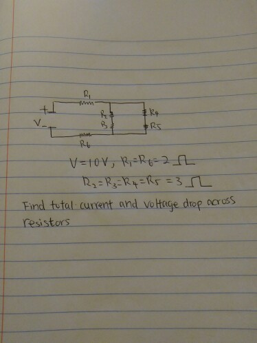 Solved Find total current and voltage drop across | Chegg.com