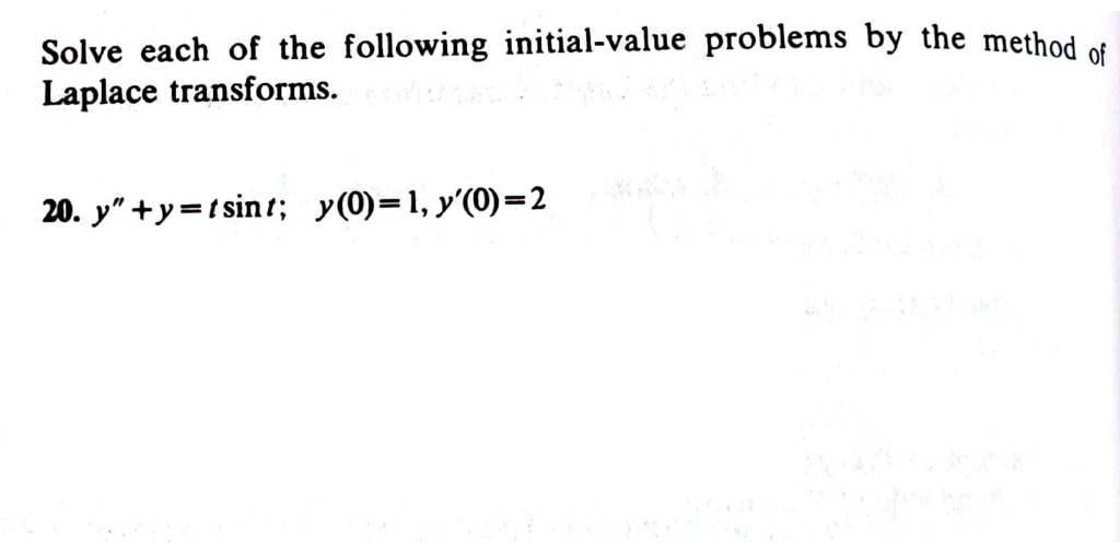 Solved Solve each of the following initial-value problems by | Chegg.com