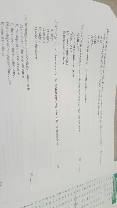 Solved 13) A profit maximizing firm is producing 40 unats of | Chegg.com