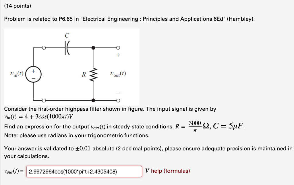 Solved (14 points) Problem is related to P6.65 in | Chegg.com