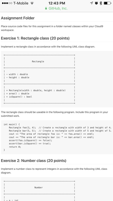 Solved I need help on Excercise 1 (Please use c++ code) can | Chegg.com