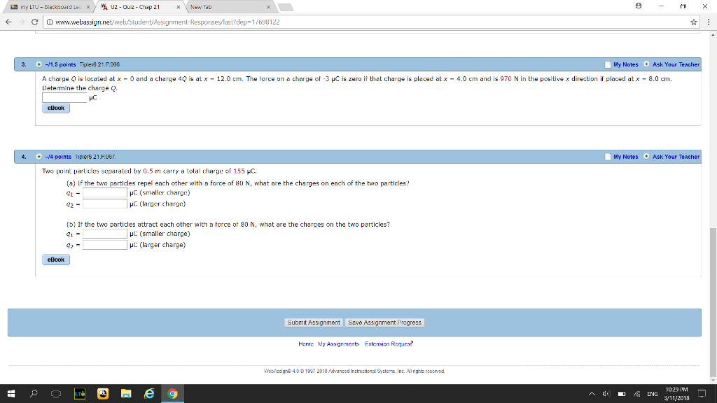 Solved my LTU- Blackboard Le: xA U2 - Ouz -Chap 21 Nen Tab ← | Chegg.com